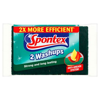 Heavy Duty Super Sponge Scourers - Spontex