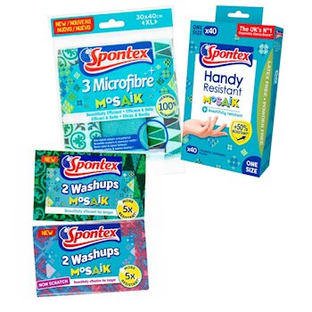 The complete range of products available to buy from Spontex